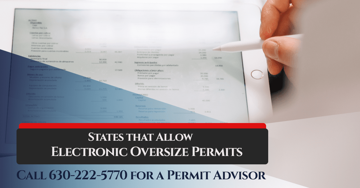 States That Accept Electronic Permits for Oversize Loads