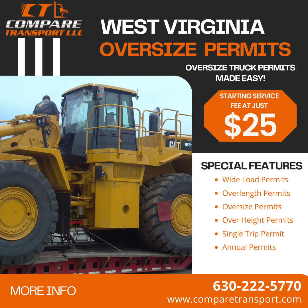 West Virginia Oversize Permits Hauling Regulations Cost